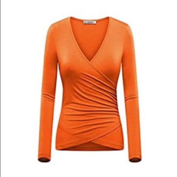 Tops | Deep V Neck Wrap Top | Poshmark